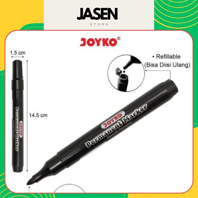 Jual Spidol Permanen Besar JOYKO PM-34 / Permanent Marker JOYKO ...
