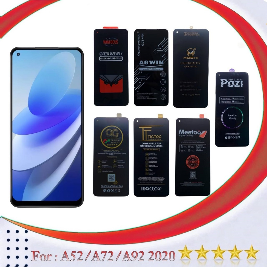 Jual LCD TOUCHSCREEN OP A52/A72/A92 2020 FULLSET BLACK | Shopee Indonesia