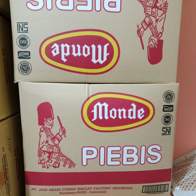 Jual [karton] monde pie bis 60 pcs | Shopee Indonesia