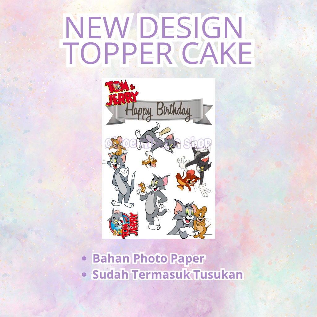 Jual Topper Cake TOM JERRY // custom | Shopee Indonesia