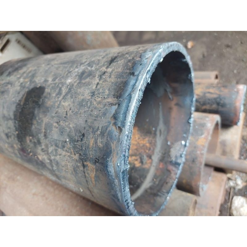 Jual Pipa Besi 8 inch Seamles Tebal 8mm OD 218mm ID 202mm panjang per ...