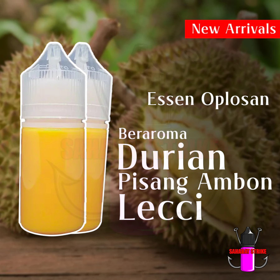 Jual Essen Oplosan | Aroma DURIAN, PISANG AMBON DAN LECCI [SUDAH DIUJI ...