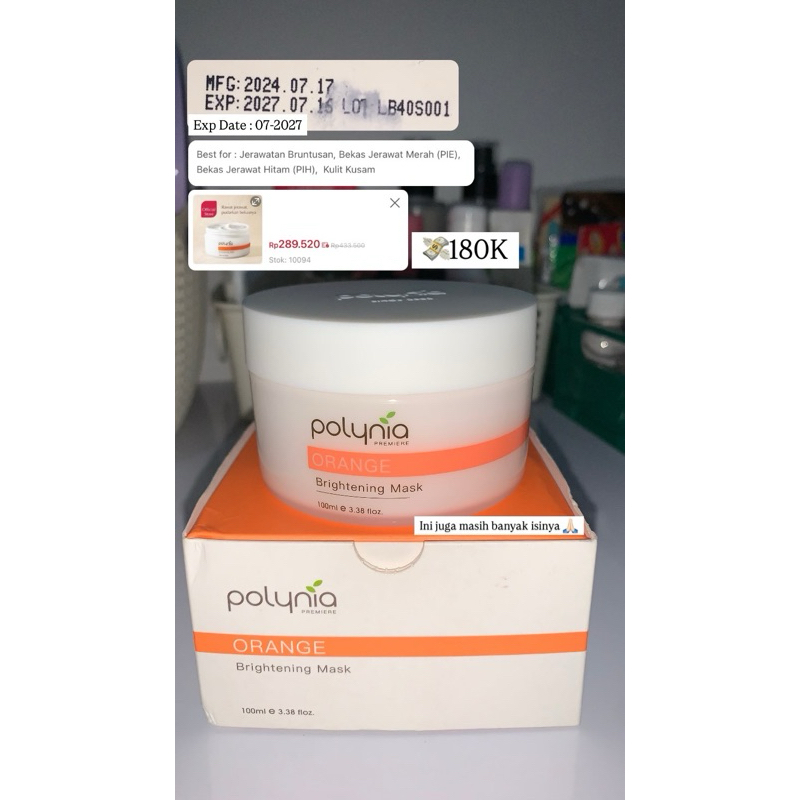 Jual polynia orange mask | Shopee Indonesia