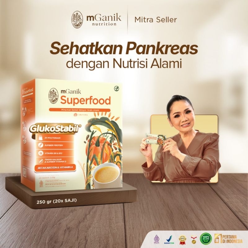Jual MGanik Superfood Original 20 Sachet Labu Kuning Nutrisi Diabetesi ...