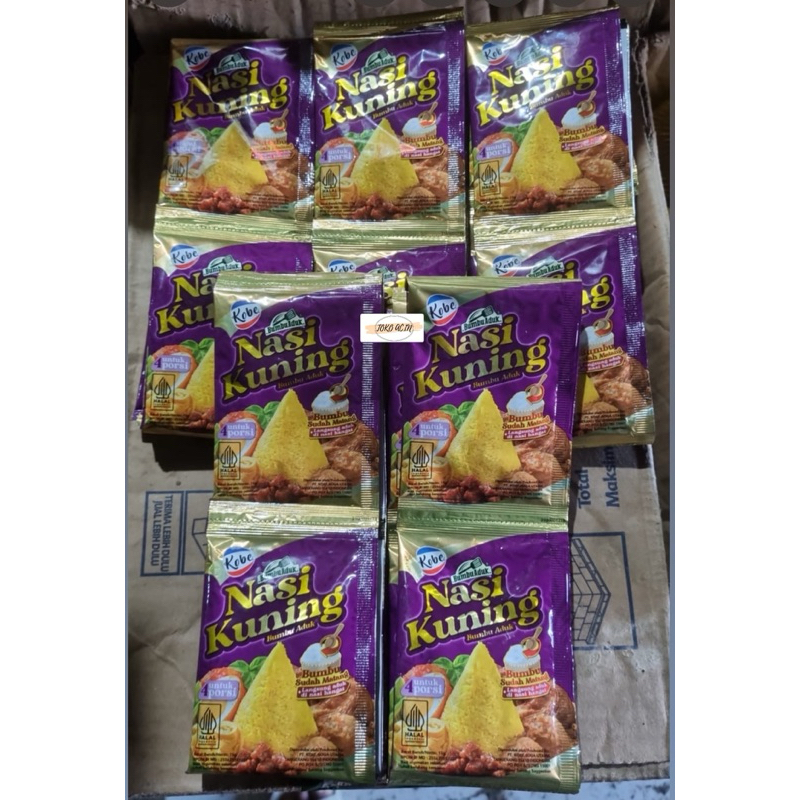 Jual Kobe bumbu nasi kuning instant, bumbu nasi kuning serbaguna ...