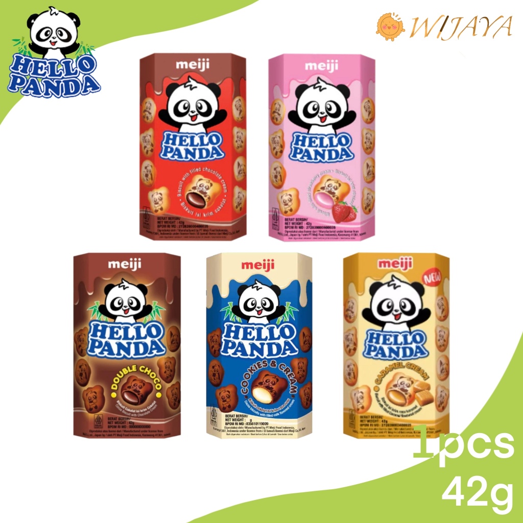 Jual Hello Panda Box Biskuit isi krim 45g—Biskuit renyah dengan isian ...
