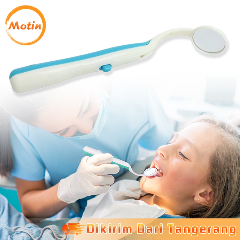 Jual Dental Kaca Mulut Dental Lampu Mouth Mirror LED Anti Fog | Shopee ...