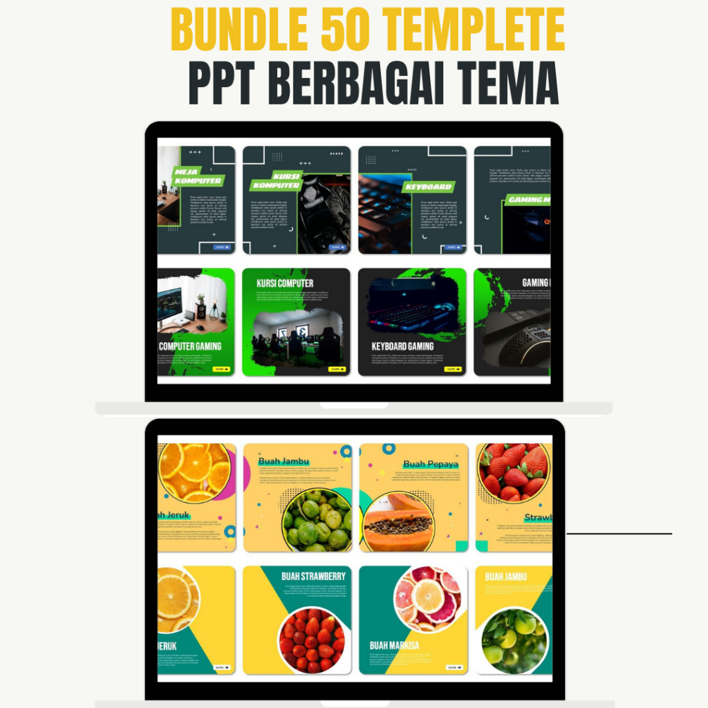 Jual TEMPLETE PPT BERBAGAI TEMA SIAP PAKAI, BUNDLE 50+ PAKET PPT KEREN SIAP PAKAI DAN EDIT ...
