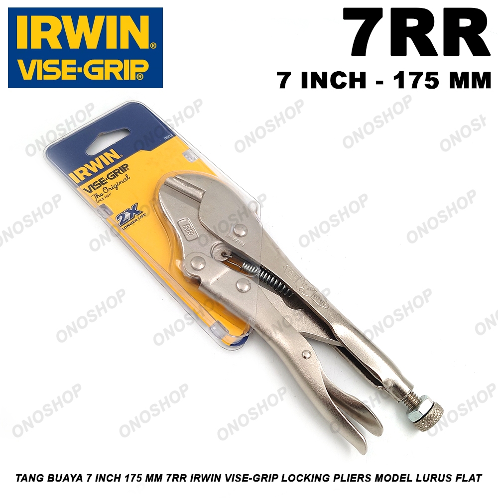Jual Tang Buaya 7 Inch 175 mm 7RR IRWIN VISE-GRIP Locking Pliers Model ...