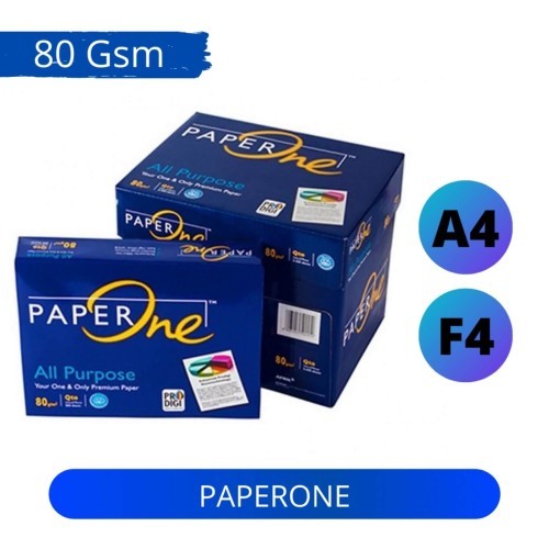 Jual Kertas HVS Ukuran A4 dan F4 Paperone Tebal 80 gram / HVS Paperone ...