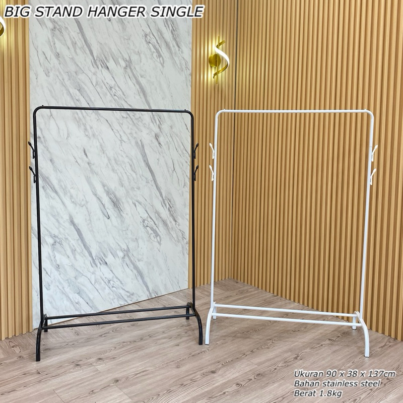 Jual [FM] BIG STAND HANGER SINGLE || STAND HANGER GAWANG BESI || RAK ...