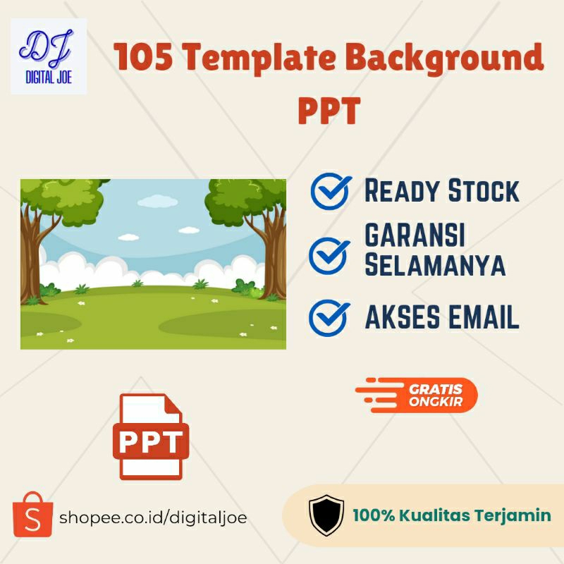 Jual 105 Template Background PPT – Background Presentasi Estetik ...