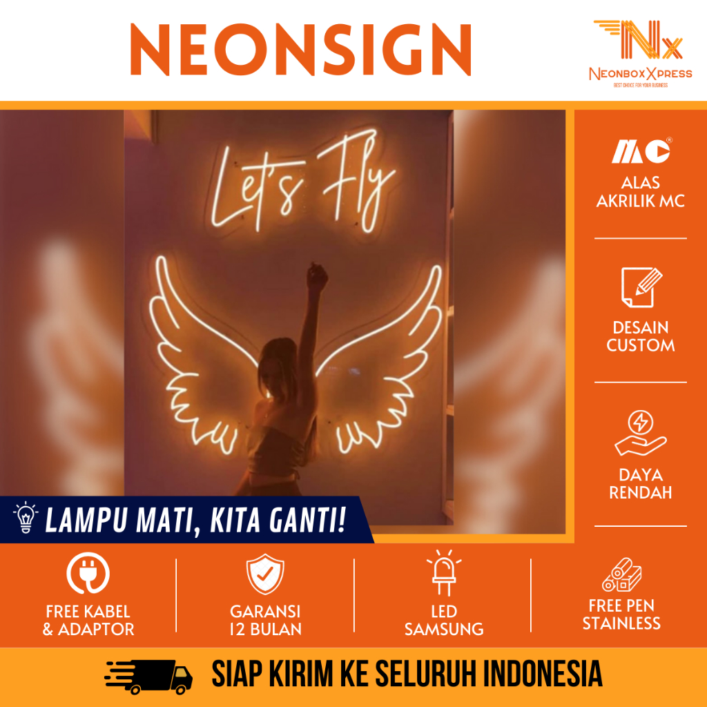 Jual Custom Lampu Neon Sign LED Bebas Bentuk Untuk Dekorasi Ruangan ...