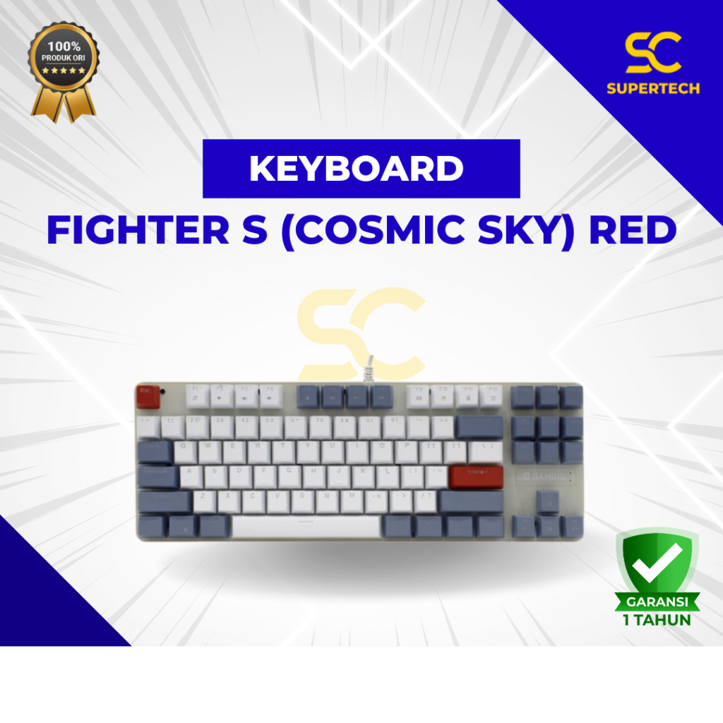 Jual DIGITAL ALLIANCE KEYBOARD GAMING MECA FIGHTER S (COSMIC SKY) RED ...