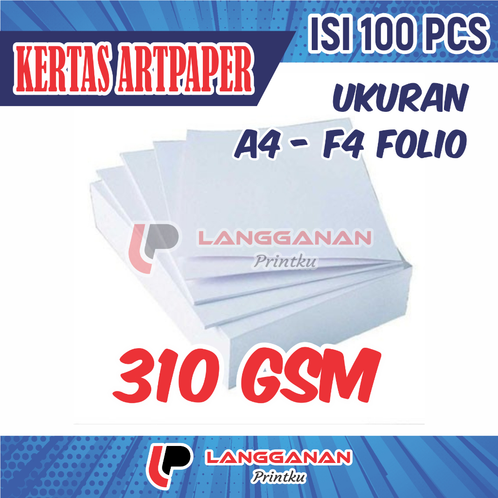 Jual KERTAS ART CARTON 310 GSM KERTAS ART PAPER 310 KERTAS ART KARTON ...