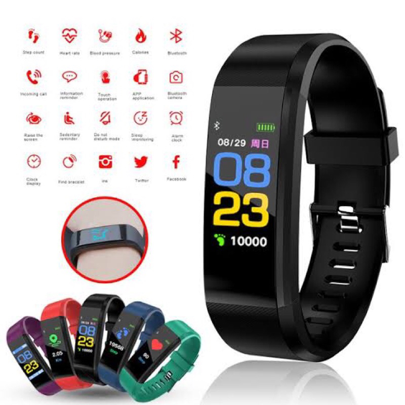 Jual Smartwatch D115 Plus Jam Tangan Pintar B11 SmartBand Onix Jam ...