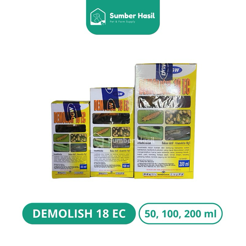 Jual DEMOLISH 18EC OBAT ULAT DGW DEMOLISH ABAMEKTIN 18G/L OBAT SERANGGA ...