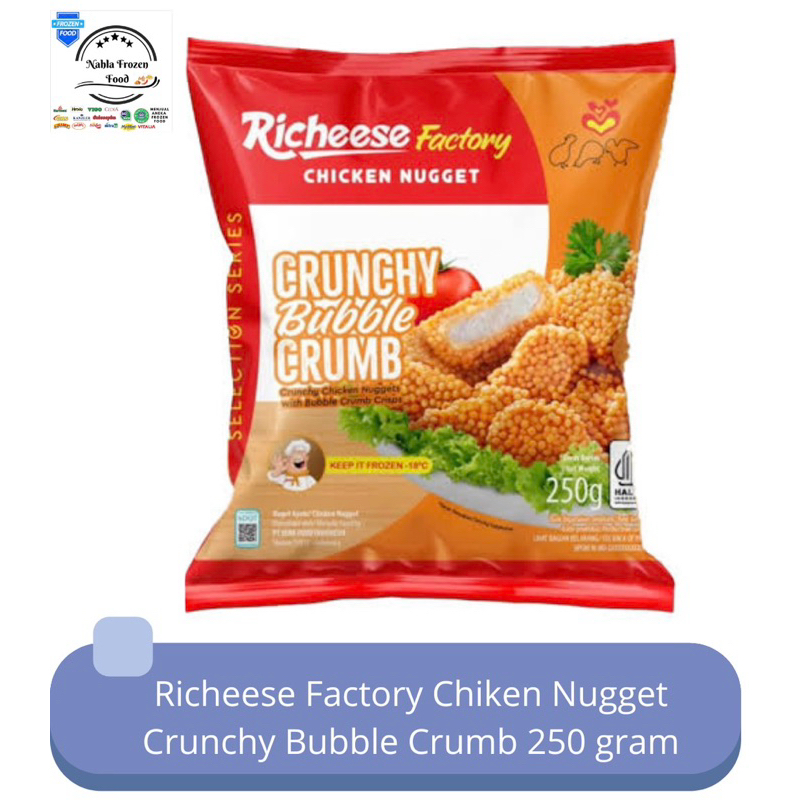 Jual Richeese Factory Chiken Nugget Crunchy Bubble Crumb 250gram ...