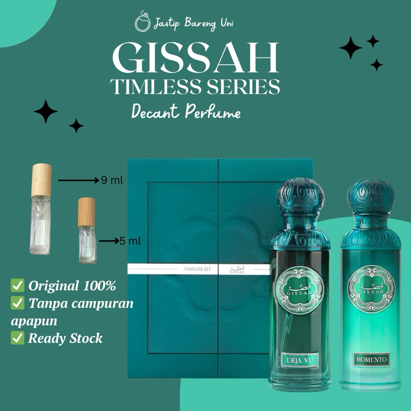 Jual Decant Gissah Timeless Series DejaVu & Momento | Shopee Indonesia