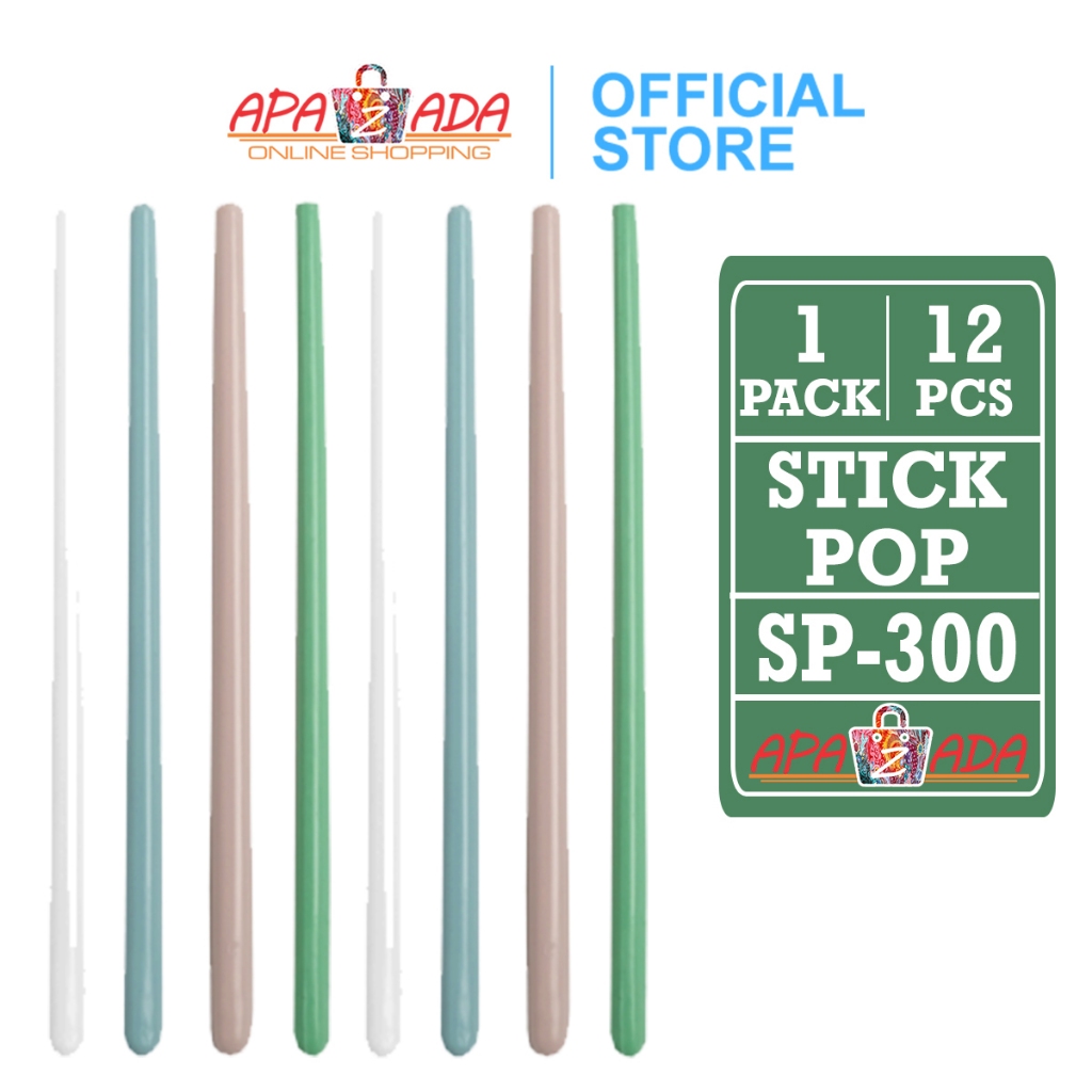 Jual Apazada - Stick Lolipop Plastik [1 Pack - Isi 12 Pcs Stick] / Stik ...
