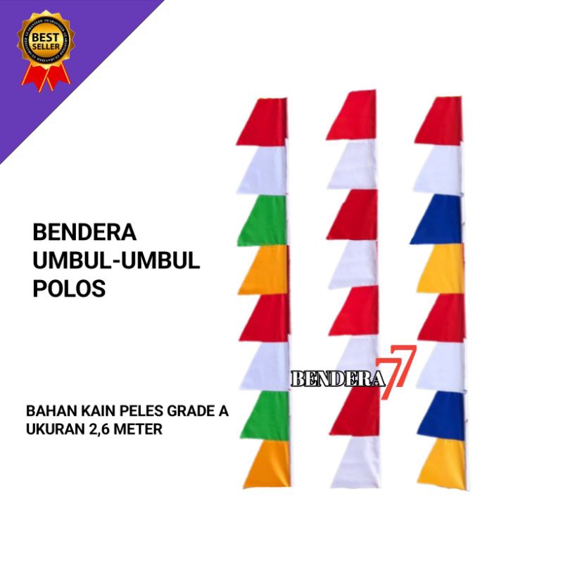 Jual (20pcs) BENDERA UMBUL UMBUL POLOS | Shopee Indonesia