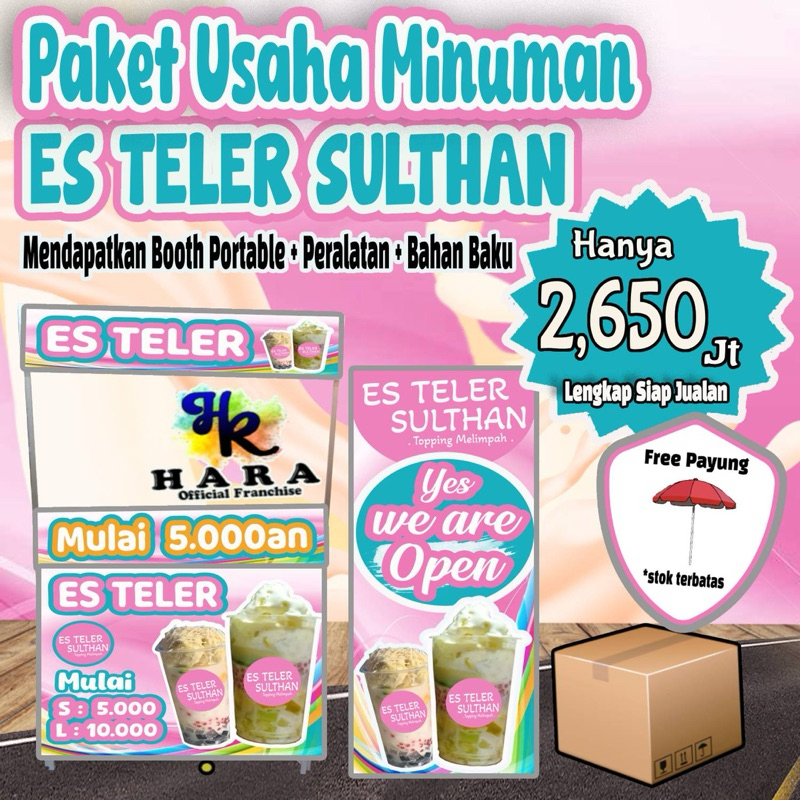 Jual FRANCHISE/PAKET USAHA MINUMAN ES TELER SULTAN CREAMY LENGKAP SIAP ...