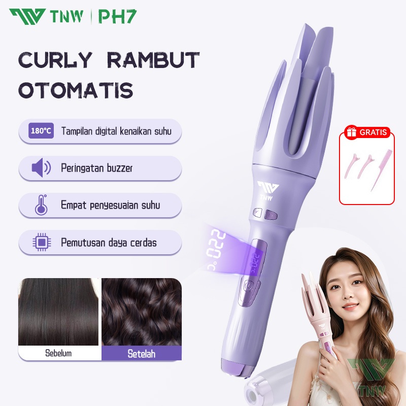 Jual TNW PH7 Curly Rambut Otomatis Curler Pengeriting Rambut Keriting ...