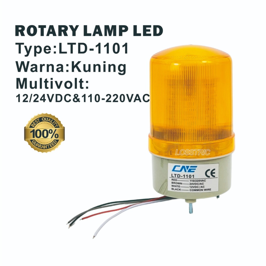 Jual ROTARY LAMP LED LTD-1101 KUNING MULTIFUNGSI/MULTIVOLT. | Shopee ...