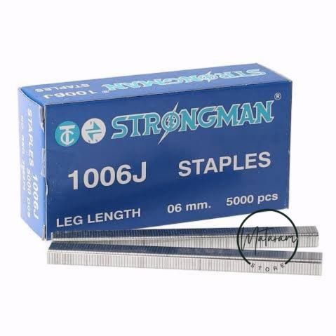 Jual STRONGMAN Isi Staples 1006J 6MM Isi Staples 6 MM 1006 J | Shopee ...