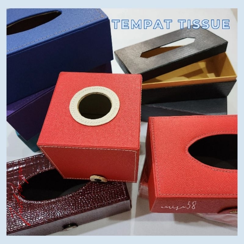 Jual Tempat tissue Kotak Tisu Box Tisu Kulit | Shopee Indonesia