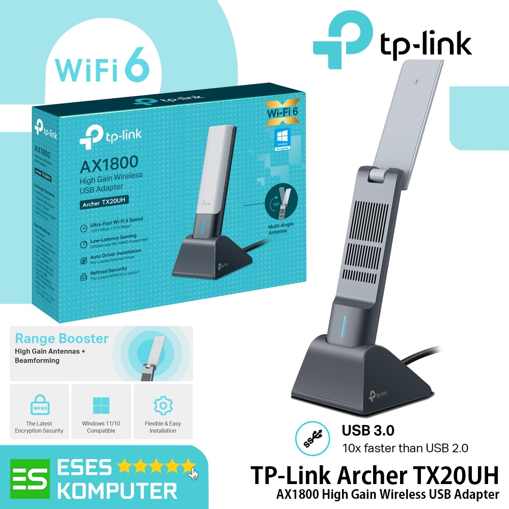 Jual WiFi Adapter TP-Link Archer TX20UH Wi-Fi 6 AX1800 High Gain ...