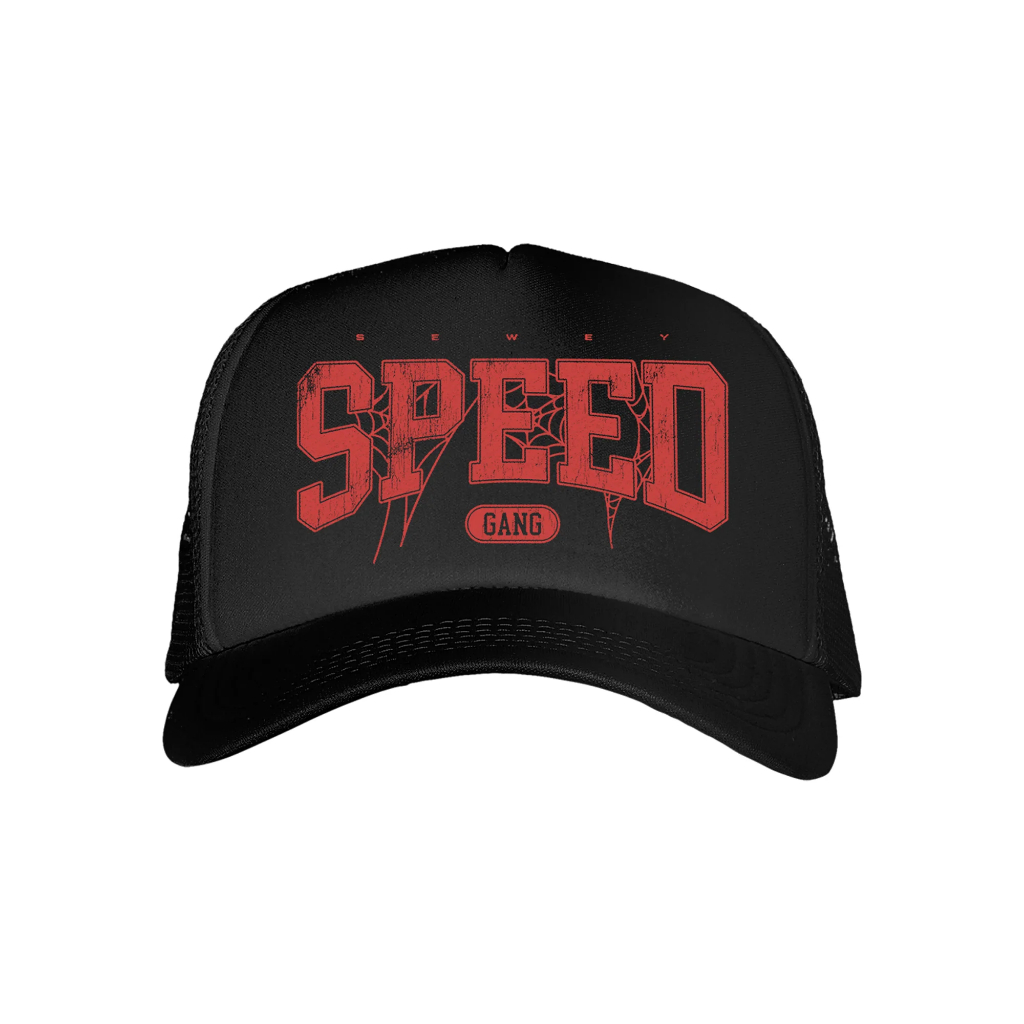 Jual Topi Trucker Speed IshowSpeed Speed Gang Sewey Spider Web Black ...
