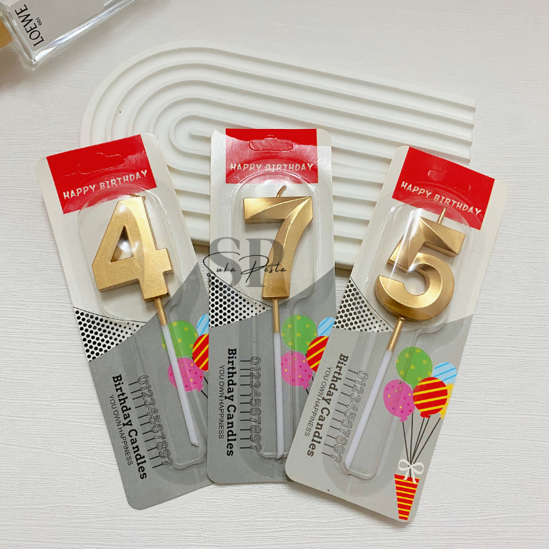 Jual LILIN ANGKA CHROME PART 2 / LILIN ULANG TAHUN / LILIN ULTAH ...