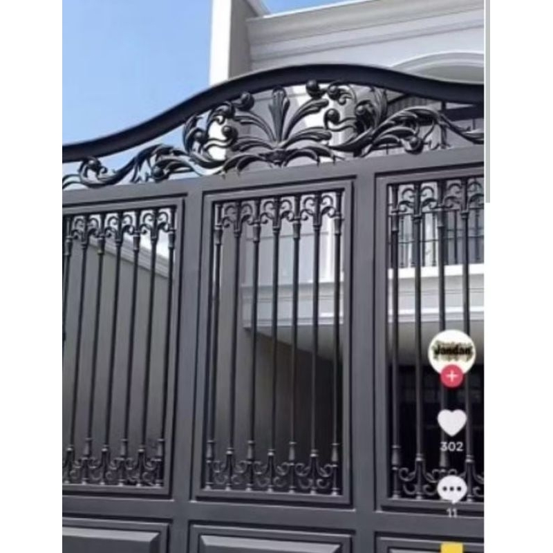 Jual ornamen plat besi L100cm dan 2,6m pengganti cor aluminium costum ...