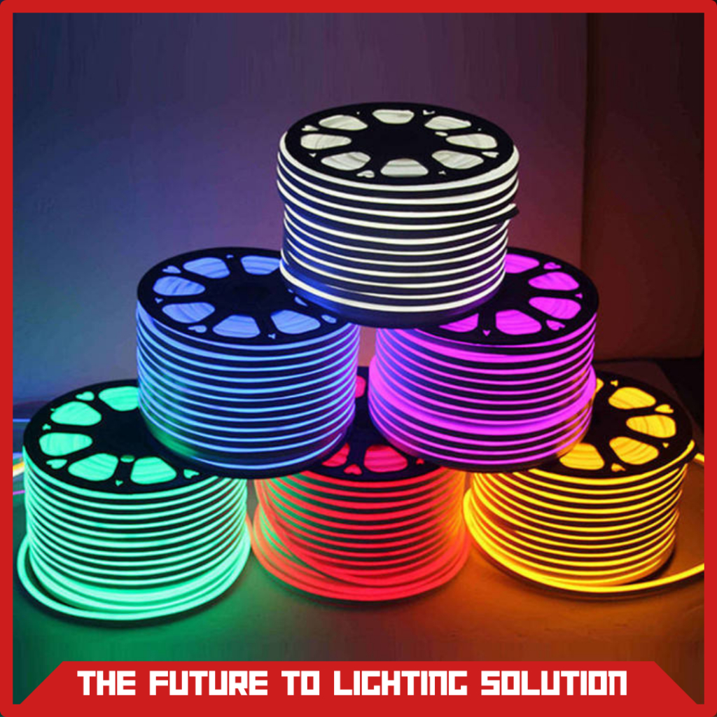 Jual LAMPU NEON FLEX LED SELANG FLEXIBLE SIGN STRIP FLEKSIBEL 50M 50 ...