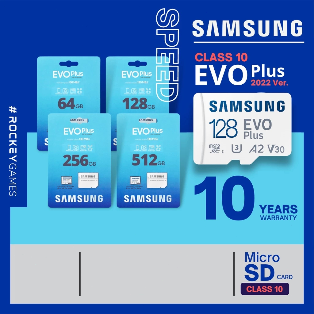 Jual Samsung MicroSD Evo Plus 32GB/ 64GB / 128GB / 256GB Memory Card HP ...
