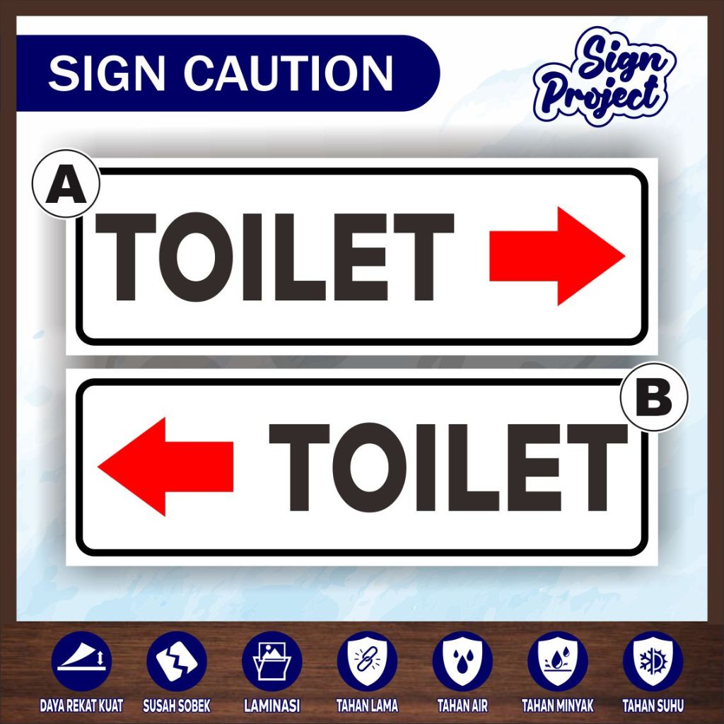 Jual Stiker Pria/Wanita/Toilet/ Toilet Panah Kanan/Kiri Sticker stiker ...