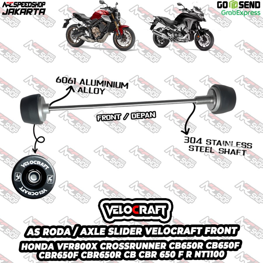 Jual As Roda / Axle Slider VELOCRAFT As Roda Front / Depan H003 Honda ...