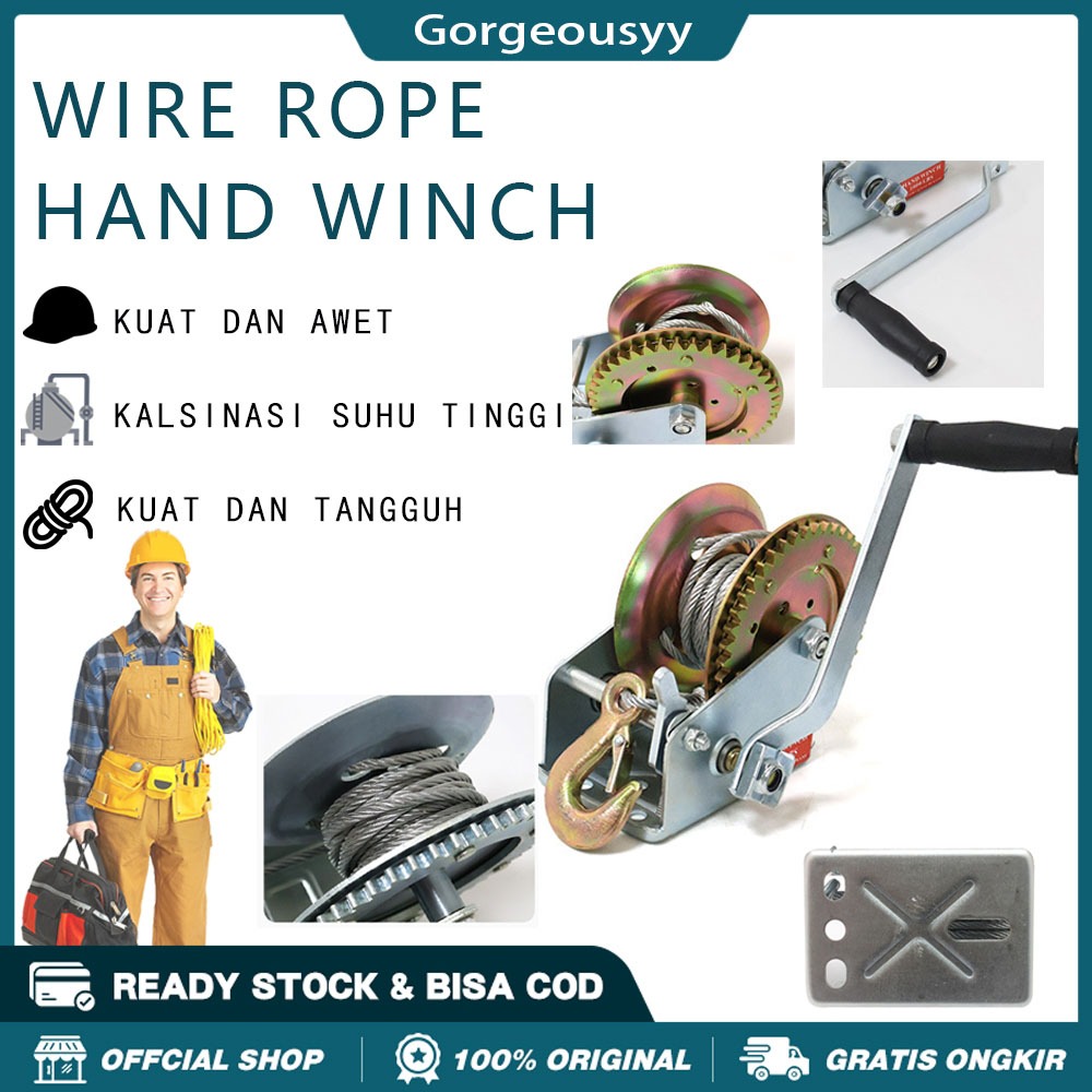 Jual [CE Marking] 1200LBS 800LBS katrol kanopi sliding manual /Wire ...