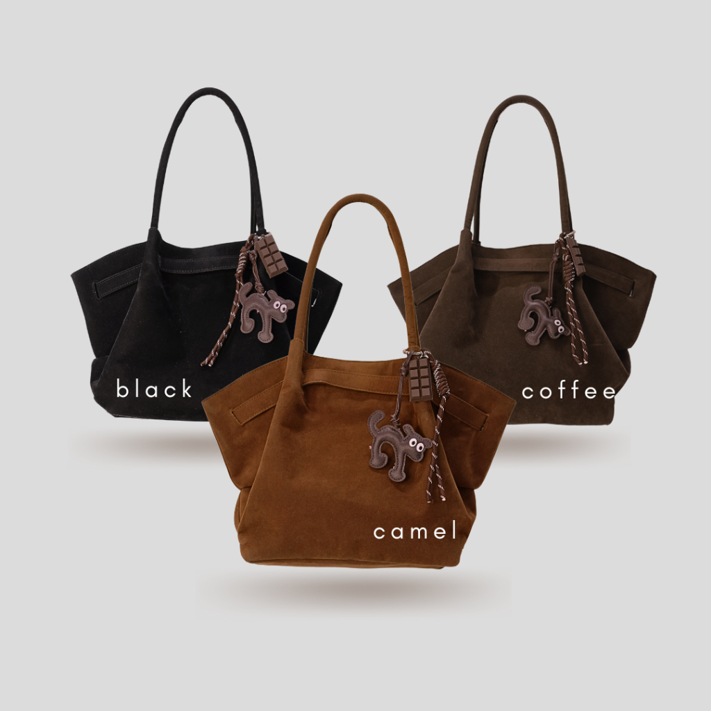 Jual Fassystore Totebag Suede Wanita Aesthetic Paola | Shopee Indonesia