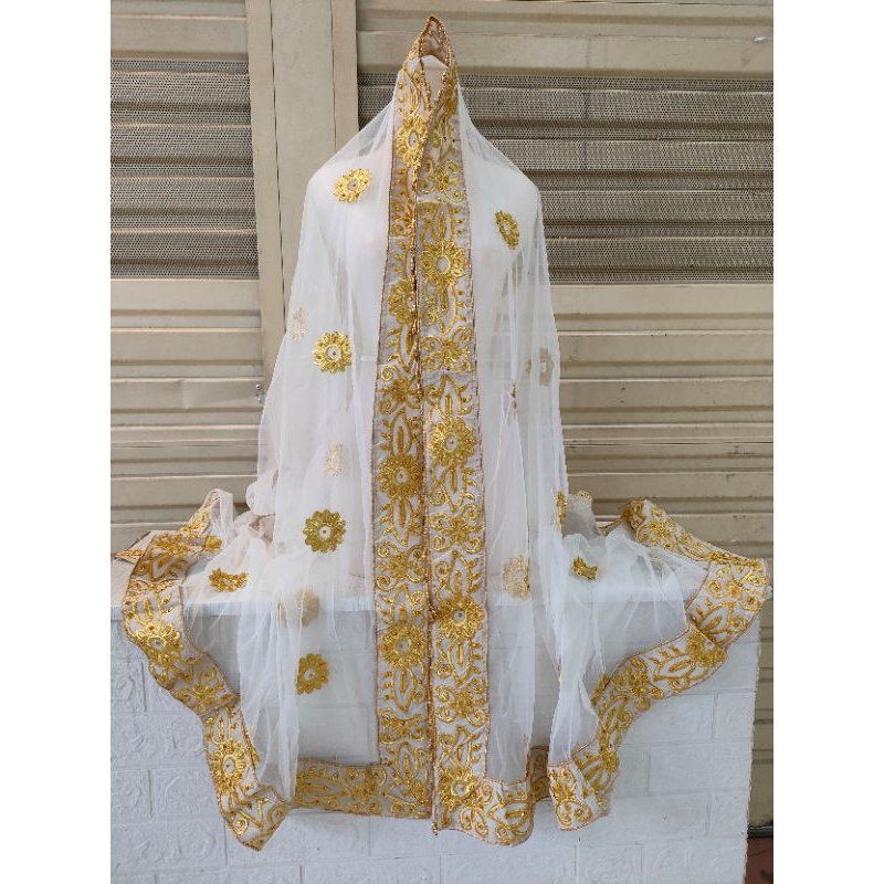 Jual Dupatta Selendang Pengantin Full Baru Etnik India Adat | Shopee ...