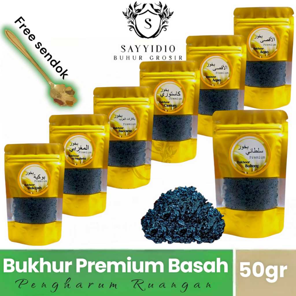 Jual Bakhoor Arab Premium Gold 50 grm buhur basah Bukhur Dupa basah ...