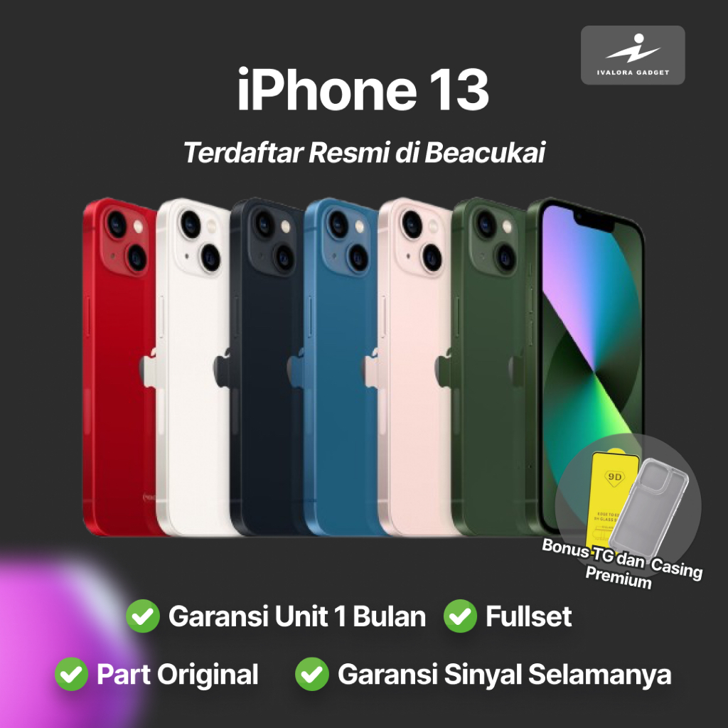 Jual IP 13 128GB/256GB BEACUKAI FULLSET | Shopee Indonesia