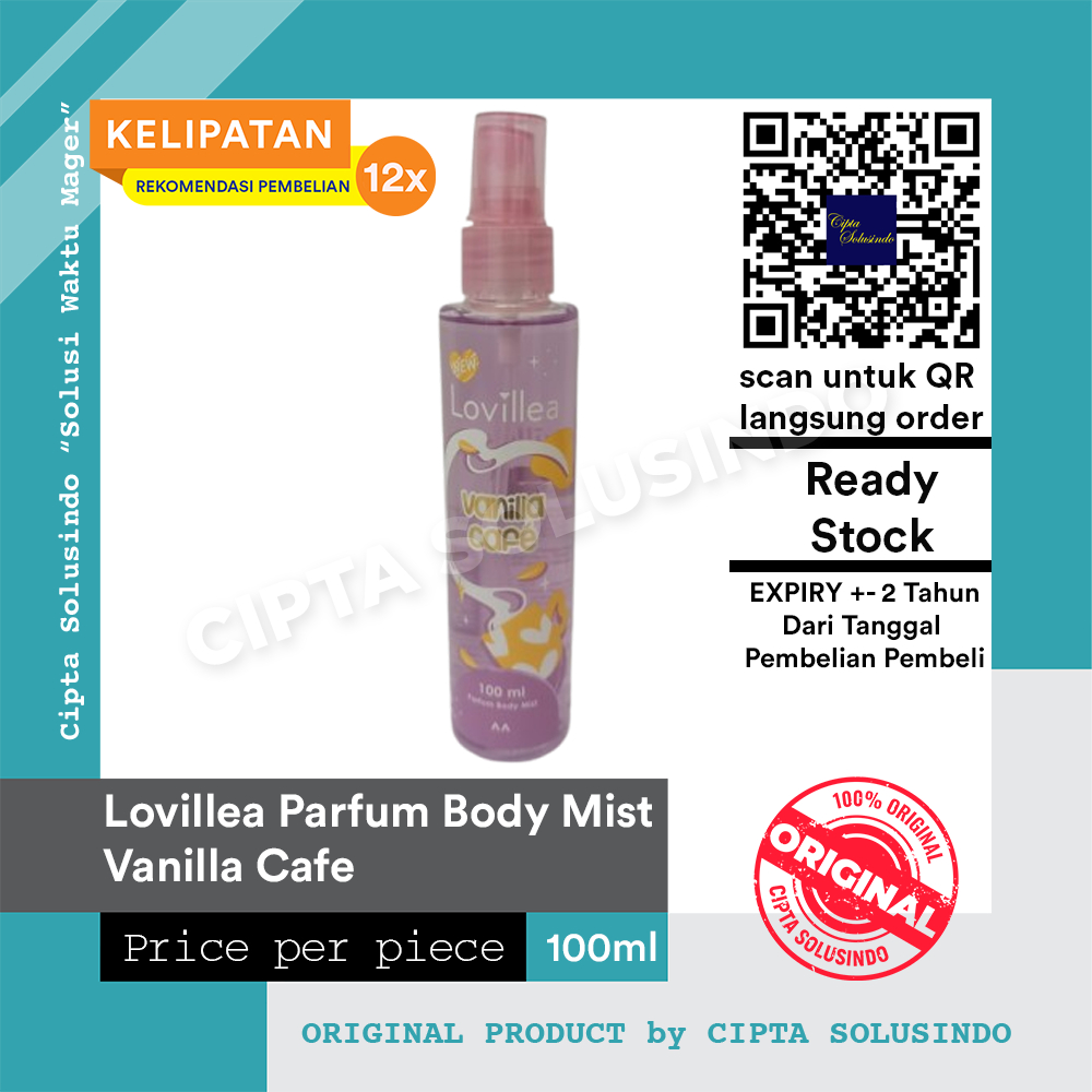 Jual Parfum Lovillea Parfum Body Mist 3 Variants ( Fruity Movie / Vanilla Cafe / Freshy Park ...