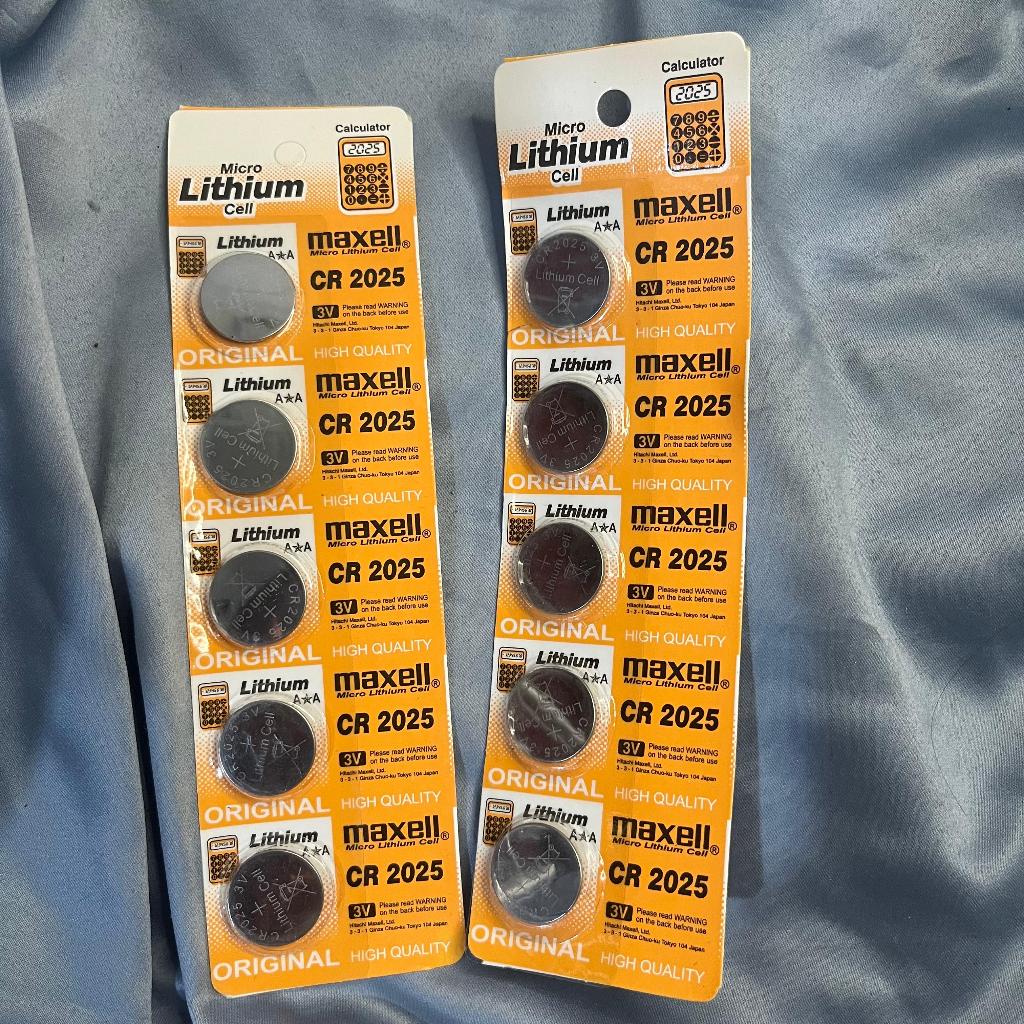 Jual BATTERY MICRO LITHIUM CELL AA MAXEL CR 2025 - BATERAI JAM TANGAN ...