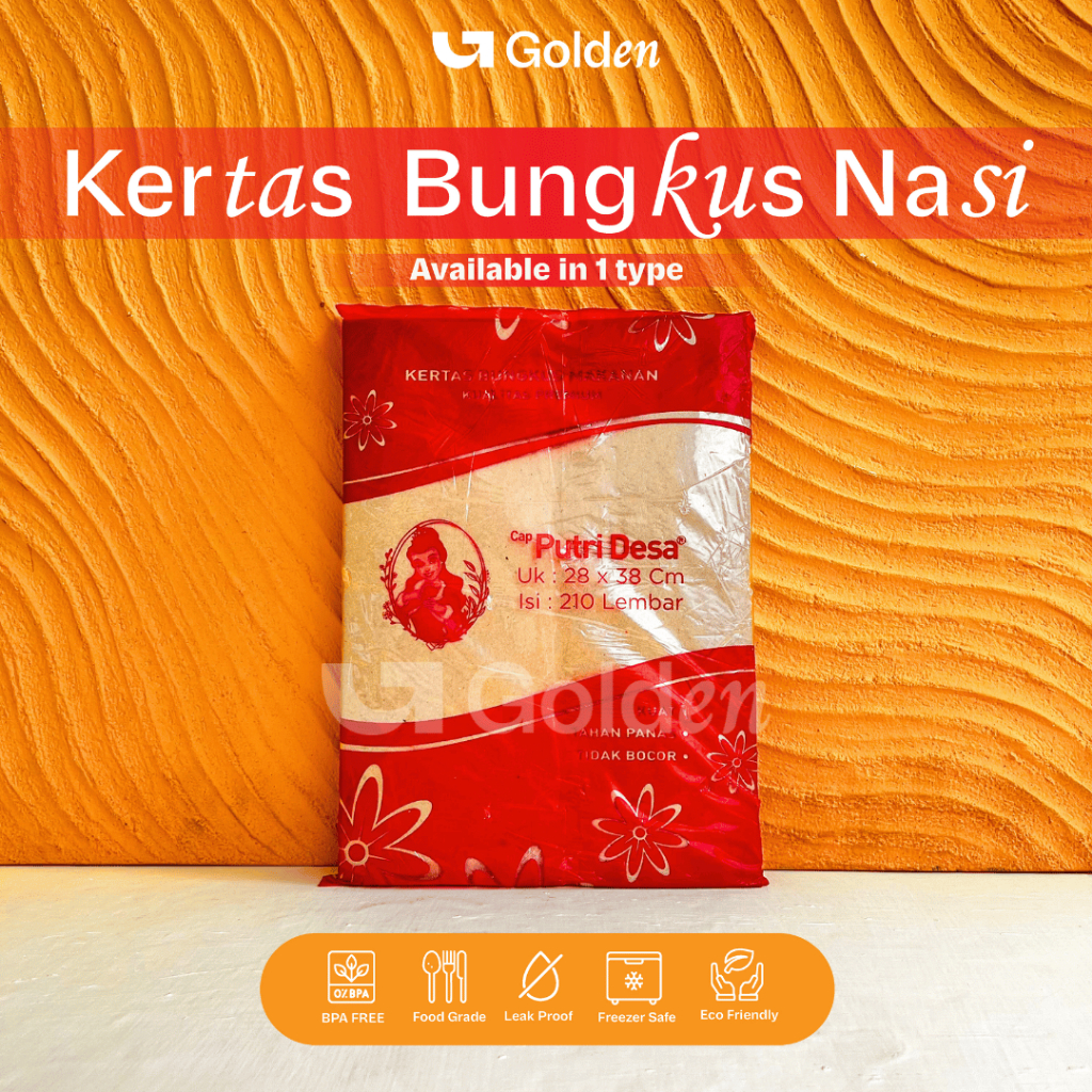 Jual [Isi 210 PCS] Kertas Bungkus Nasi Gajah Merah Sama Kualitas Putri ...