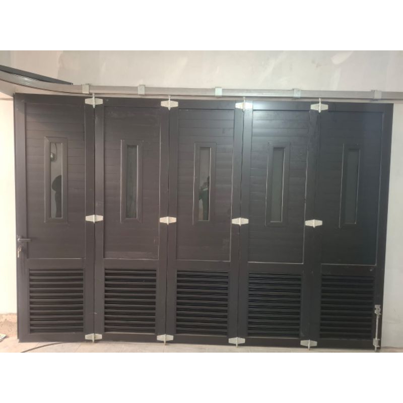 Jual Pintu lipat spandrel double 5 Daun full Aluminium | Shopee Indonesia