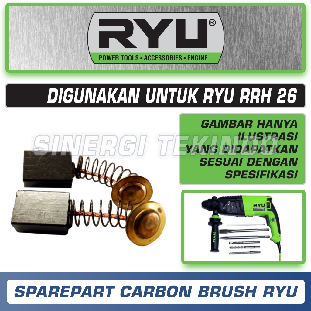 Jual Sparepart Carbon Brush Arang Areng Mesin Bor Bobok Beton - RYU ...