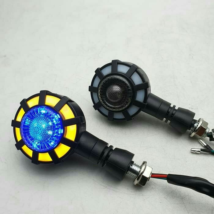 Jual Lampu Sein Sen Bulat DC-12V Universal Semua Motor / Sein LED ...
