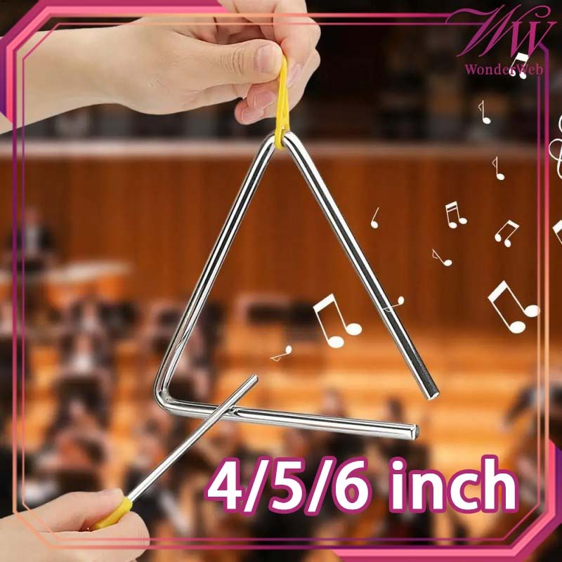 Jual Alat Musik Triangle Instrument 4/5/6inch Triangle Alat Musik ...
